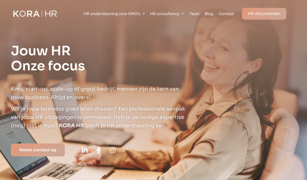 Digitale transformatie van Kora HR • Trivali Digital Agency